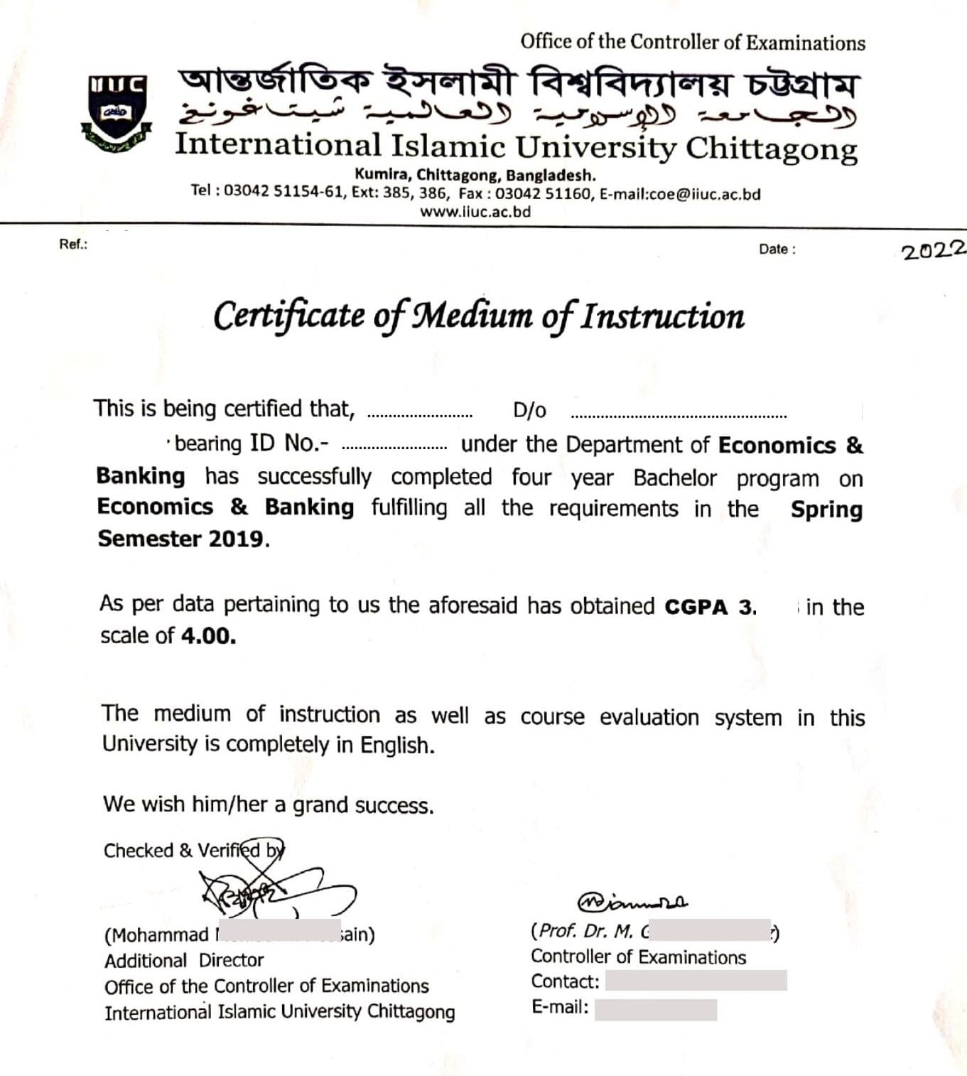 Medium Of Instruction Certificate MOI For Study In The UK Edulance io